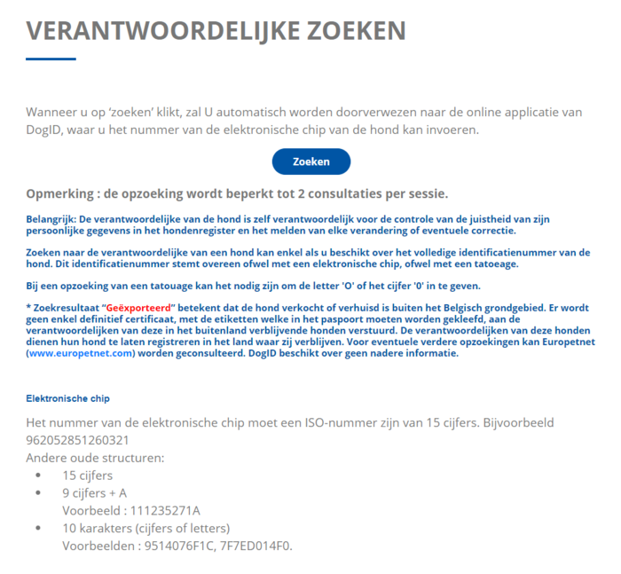 Koppel uw Rijksregisternummer :: Dierenrechten EU